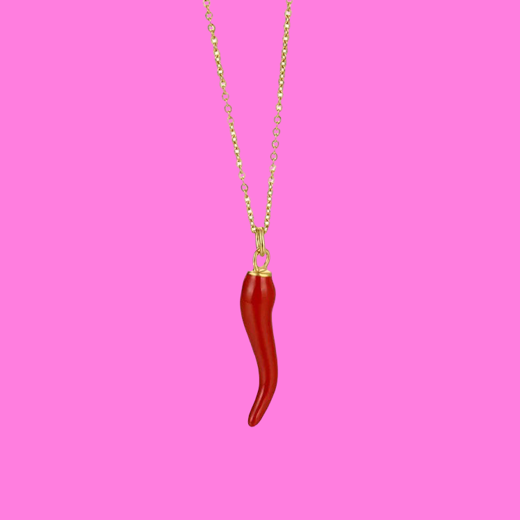 Small spicy chilli necklace – Isaiah 54:17